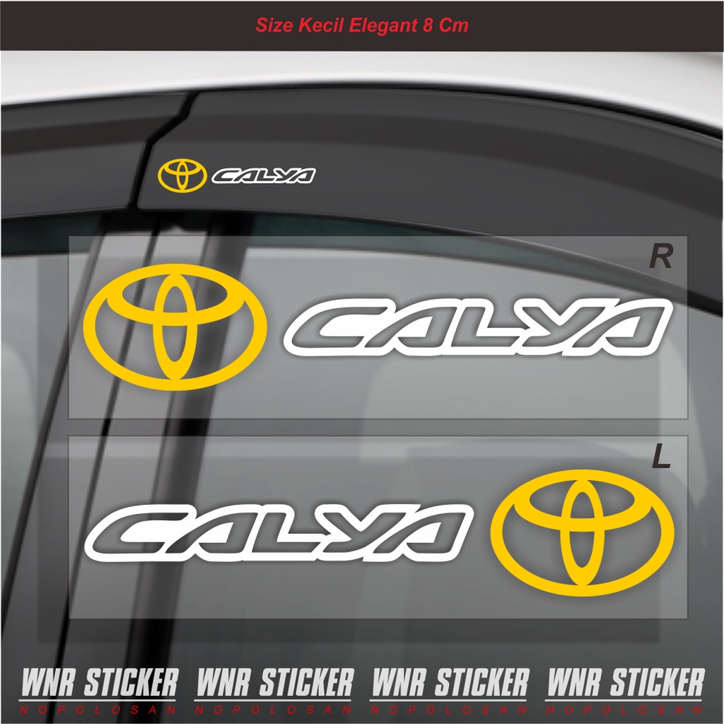 Jual Stiker Calya Untuk Variasi Talang Air 4 stiker Size 8 Cm | Shopee ...
