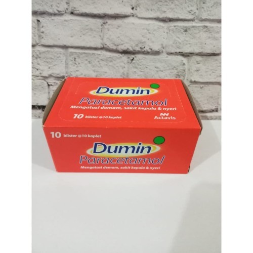 Jual DUMIN 100'S KAPLET ACTAVIS / PARACETAMOL / OBAT DEMAM / OBAT PANAS ...