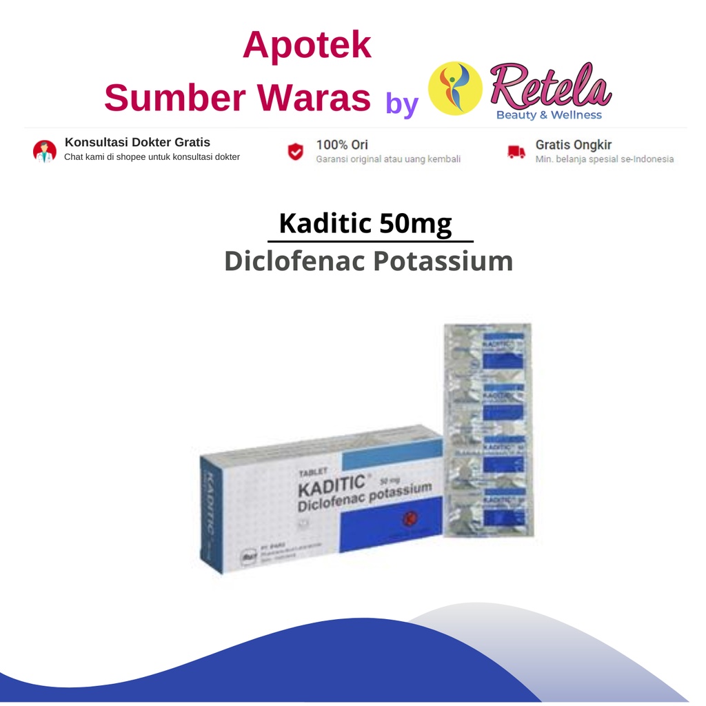 Jual KADITIC 50MG 1 STRIP 10 TABLET | Shopee Indonesia