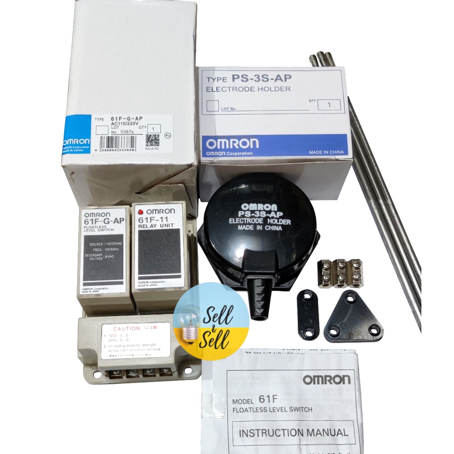 Jual (1 SET MURAH) Water Level Control Omron 61F-G-AP / Paket Murah WLC Omron 61FGAP Siap Pasang ...