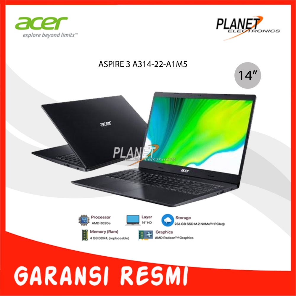 Jual Laptop Acer ASPIRE 3 A314-22-A1M5 | Shopee Indonesia