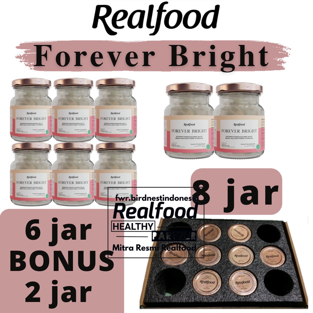 Jual Realfood Forever Bright isi 6 Jar Free 2 Jar - Minuman sarang ...