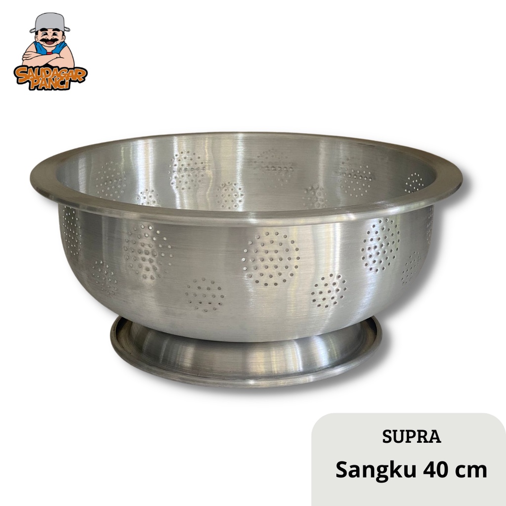 Jual Sangku Nasi Aluminium Supra 40cm / Sangku Nasi Besar 40cm | Shopee ...