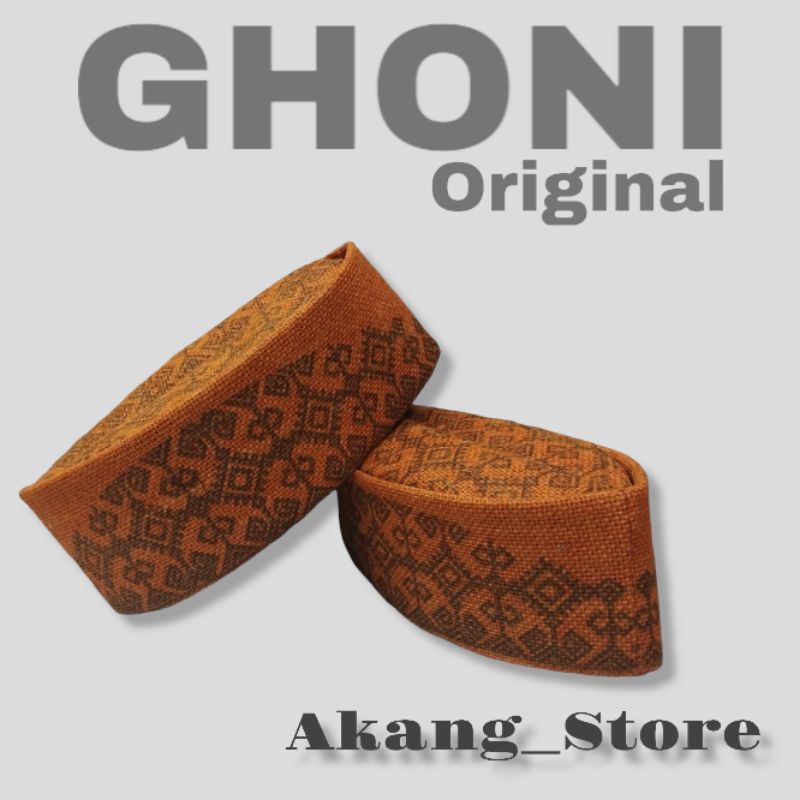 Jual Kopyah Ghoni Original Anak & Dewasa Motif Sablon/Kopiah Bahan ...