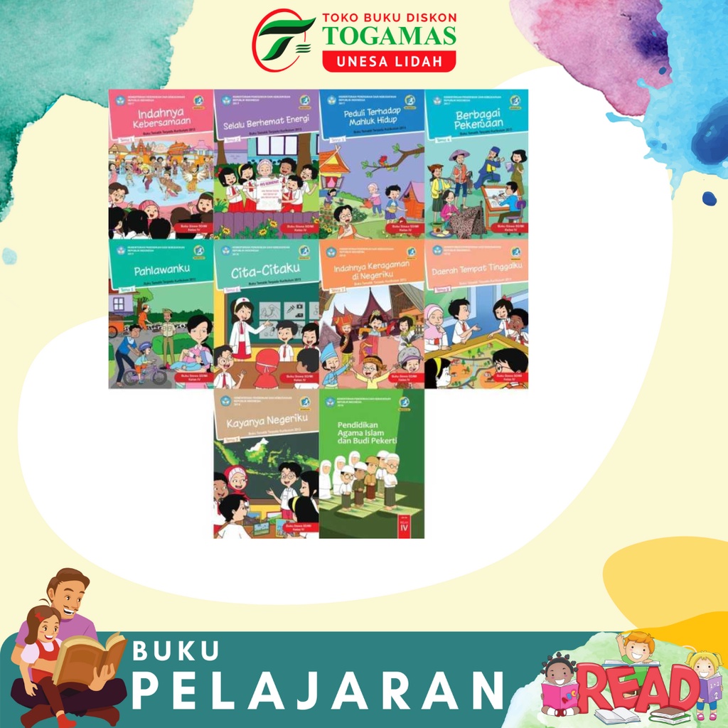 Jual BUKU TEMA / TEMATIK SD KELAS IV TEMA 1, 2, 3, 4, 5, 6, 7, 8, 9 ...