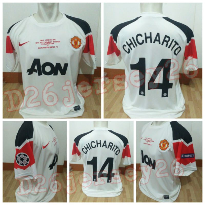 Jual Jersey RETRO MU Final Ucll London 2011 + Nameset Font RETRO + Full ...