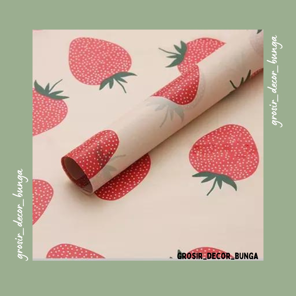 Jual SW WRAPPNG PAPER VINTAGE MOTIF WATERCOLOR Kertas Kado Eceran ...