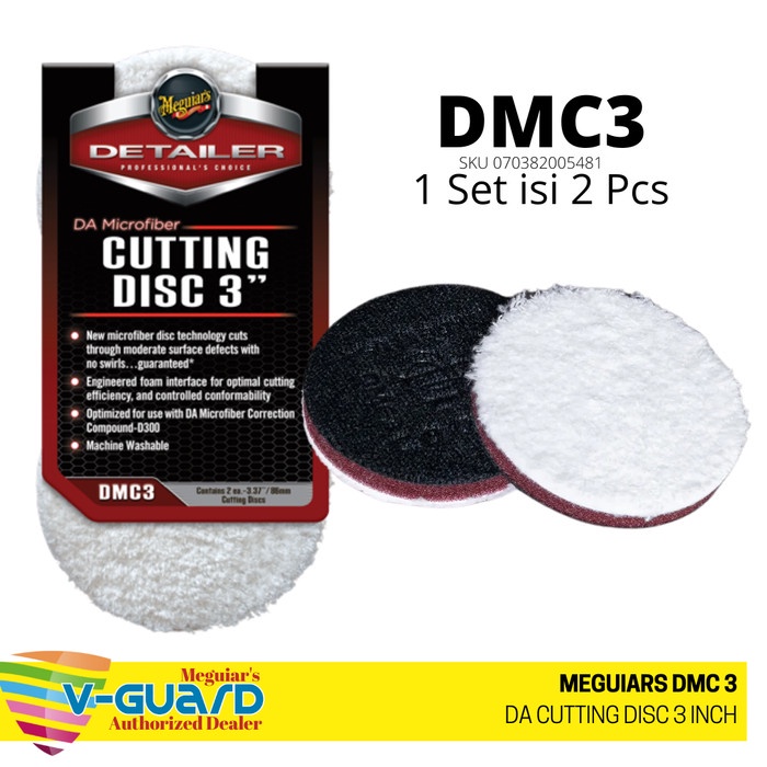 Jual Meguiars Meguiar'S Microfiber Da Cutting Disc Pad 3 Inch 3Inch ...
