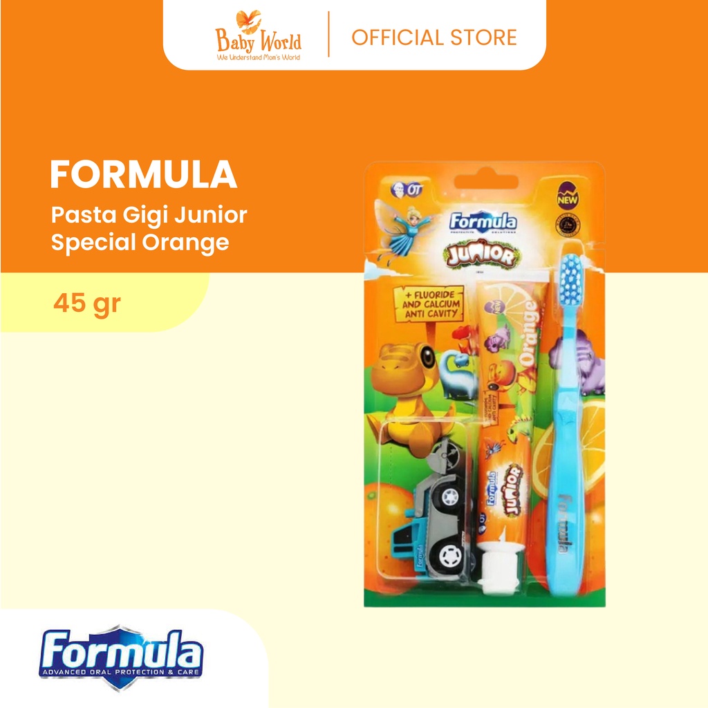 Jual FORMULA Pasta Gigi Junior Sp Orange 45gr | Shopee Indonesia