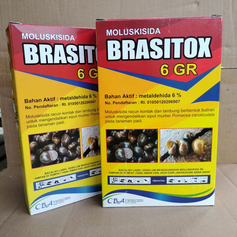 Jual Moluskisida Brasitox / Brasitok 6 GR 500gram Obat Keong Siput ...