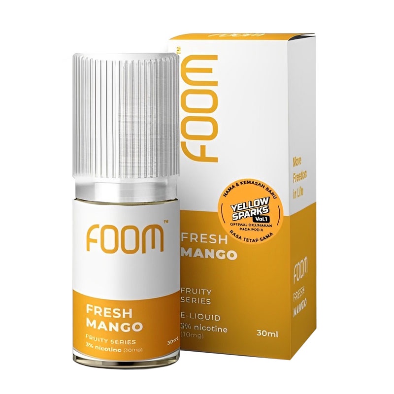 Jual FOOM Fresh Mango Vol.1 Salt Nic E-Liquid 30ML 30MG | Shopee Indonesia