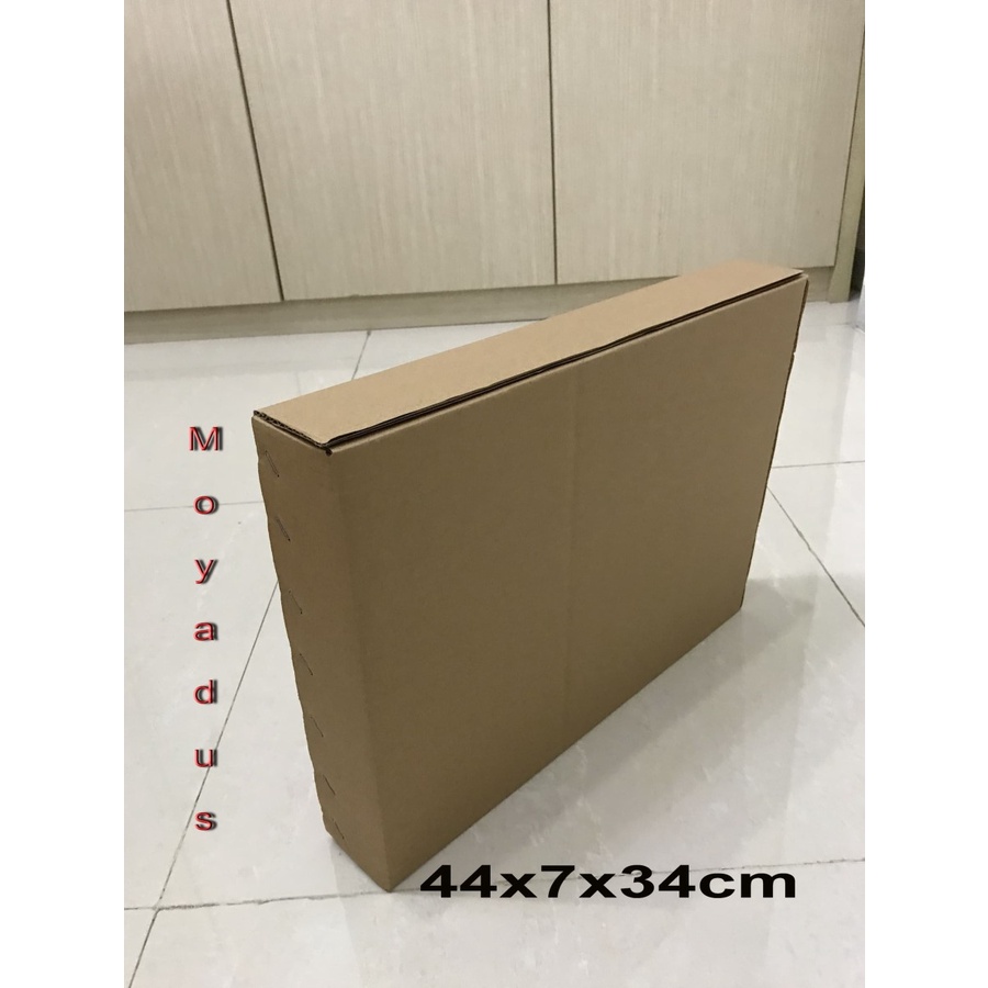 Jual kardus/karton/box uk. 44x7x34 cm sheet single wall | Shopee Indonesia