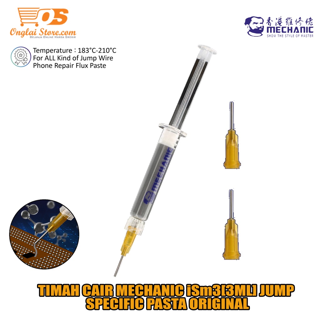Jual Mechanic iSm3 3ML Timah Pasta Timah Cair Jump wire Timah Pasta ...