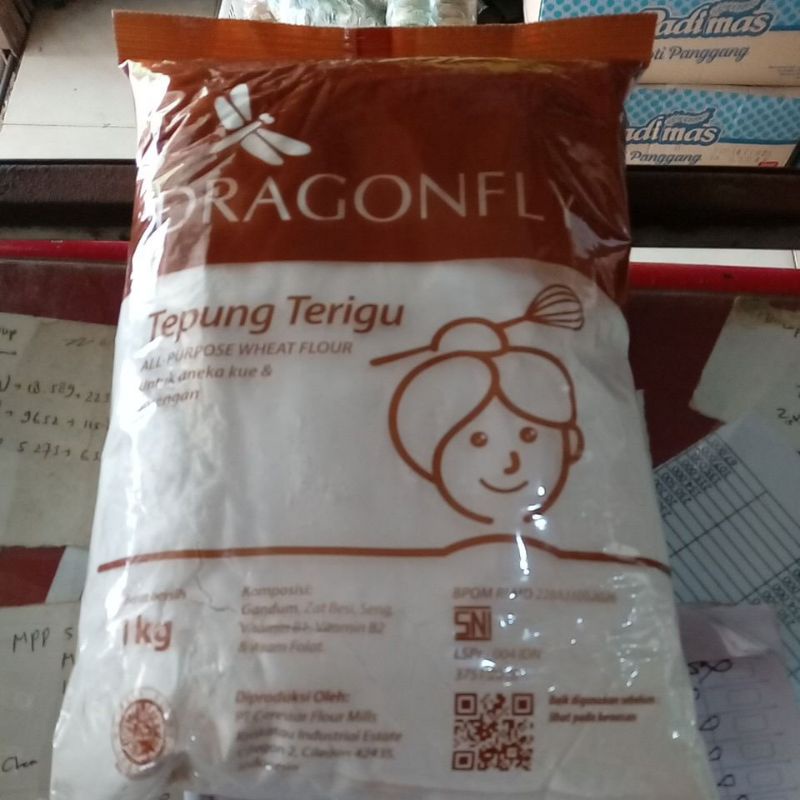 Jual Tepung Terigu Dragon Fly 1kg | Shopee Indonesia