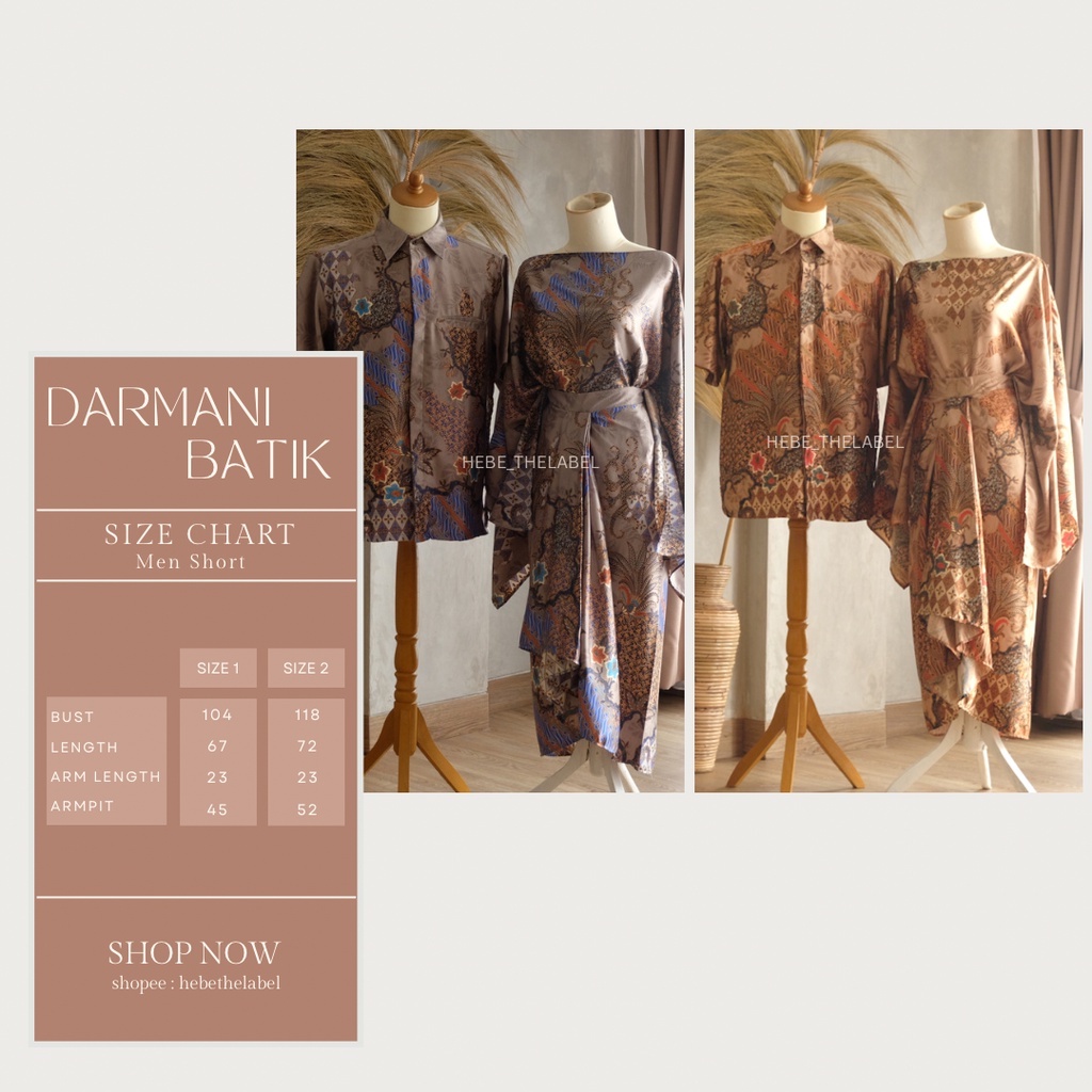 Jual Darmani Batik Set ( Available Couple Dewasa & Anak ) - Kinara ...