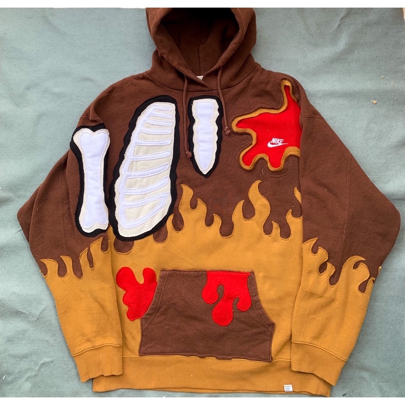 Jual rework hoodie flame nike splash with Bone design | Shopee Indonesia