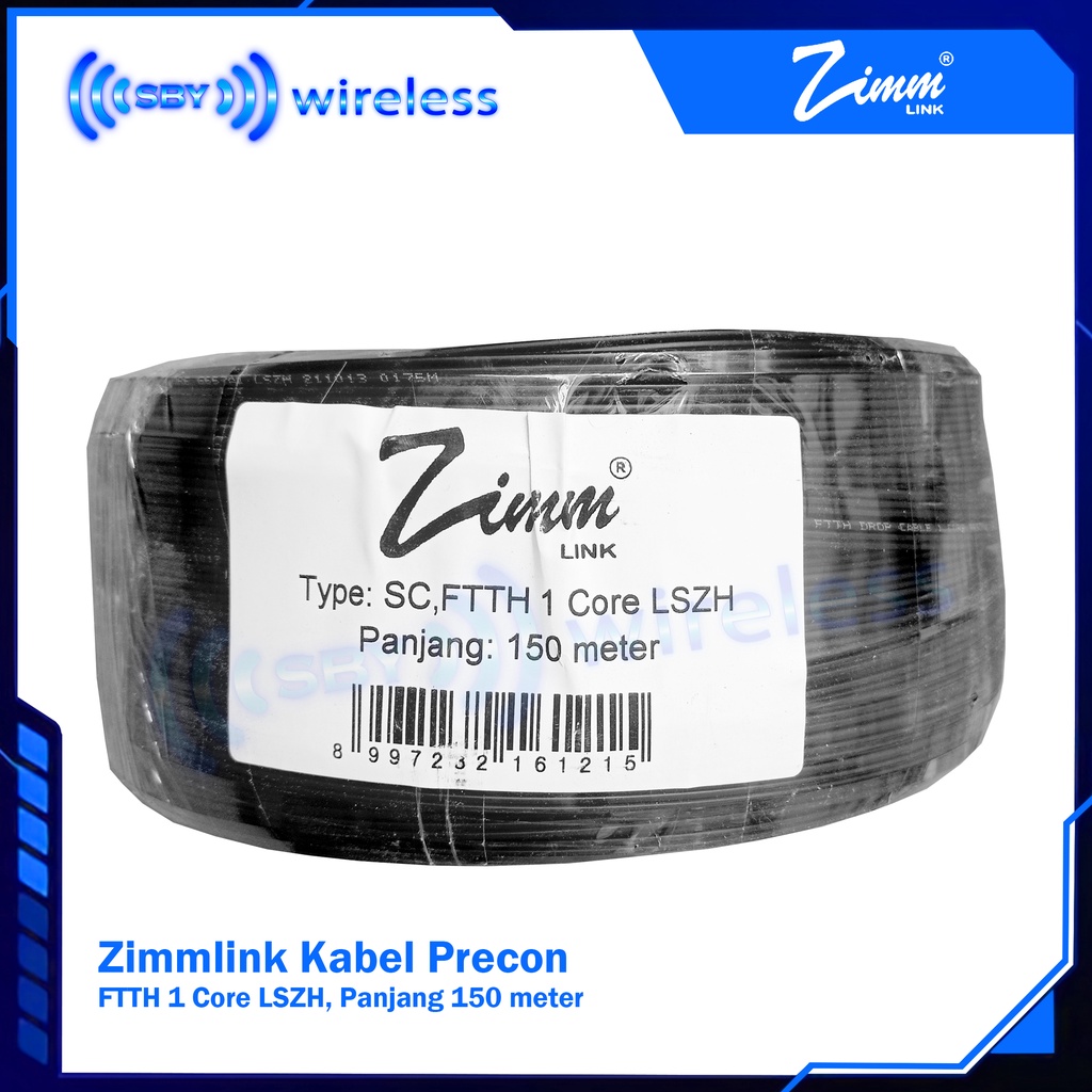 Jual ZIMMLink , Kabel FO Precon 150 meter Dropcore 1 Core 3seling kawat ...