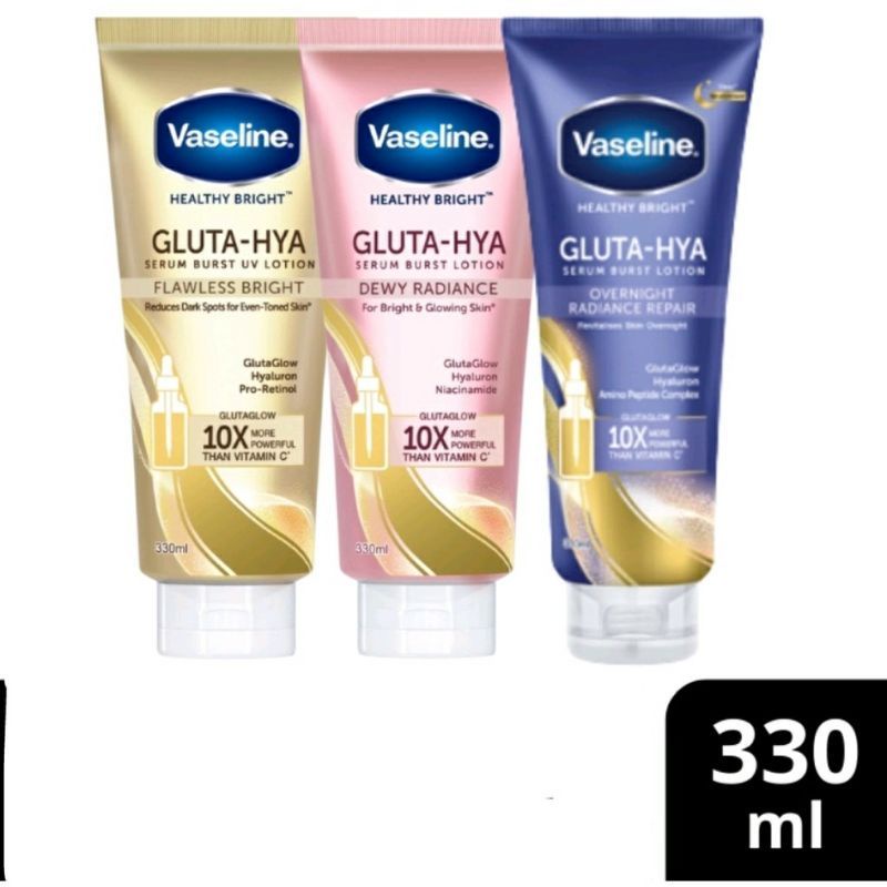 Jual VASELINE Body Lotion Healthy Bright Gluta Hya Serum 330ml | Shopee ...