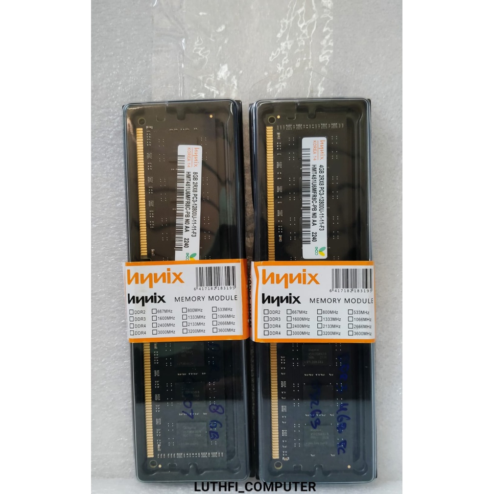 Jual HYNIX RAM LONGDIMM DDR3 8GB 4GB 2GB PC12800 Memory Pc/ Ram pc ...
