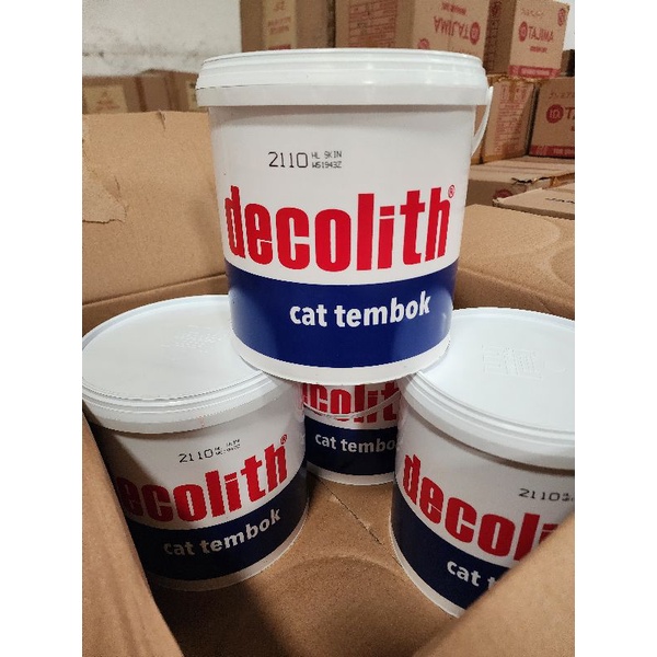 Jual Cat Tembok DECOLITH ORIGINAL 5kg / cat tembok berkualitas / cat ...