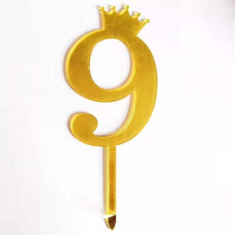 Jual CAKE TOPPER ANGKA NUMBER GOLD 1 2 3 4 5 6 7 8 9 0 SATU DUA TIGA ...