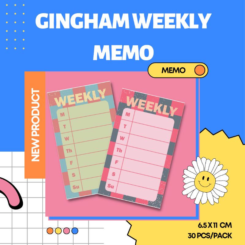 Jual GINGHAM WEEKLY MEMO | Shopee Indonesia