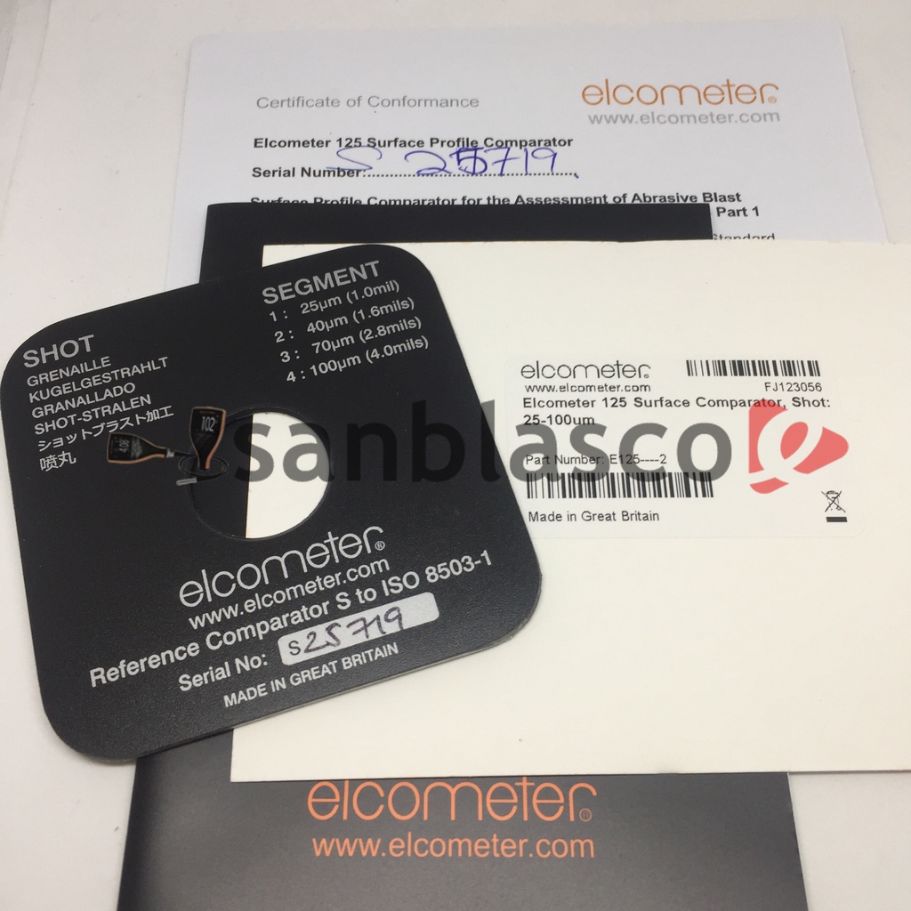 Jual Elcometer 125 SURFACE COMPARATOR shot grit ISO | Shopee Indonesia