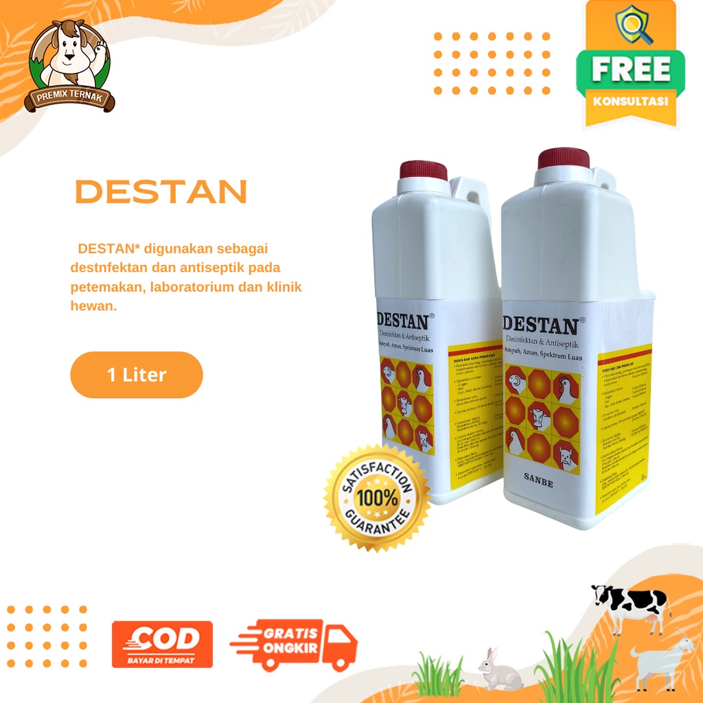 Jual DESTAN 1 LITER SANBE - Desinfektan untuk Kandang & Peralatan ...