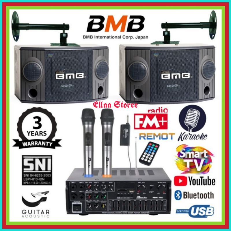 Jual Paket Karaoke Speaker BMB CS 750 R System Bluetooth Suara Audio Bagus | Shopee Indonesia