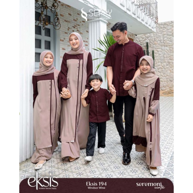 Jual Sarimbit eksis 194 by seply terbaru 2023 Baju Gamis seply Couple ...