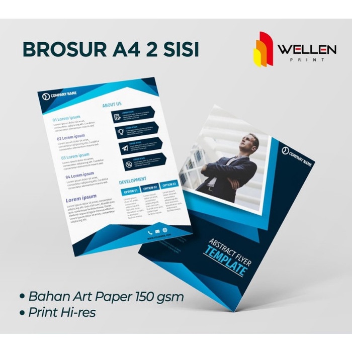 Jual Cetak / Print Brosur / Flyer A4 2 Sisi / Dua Muka Art Paper 150 Gr | Shopee Indonesia