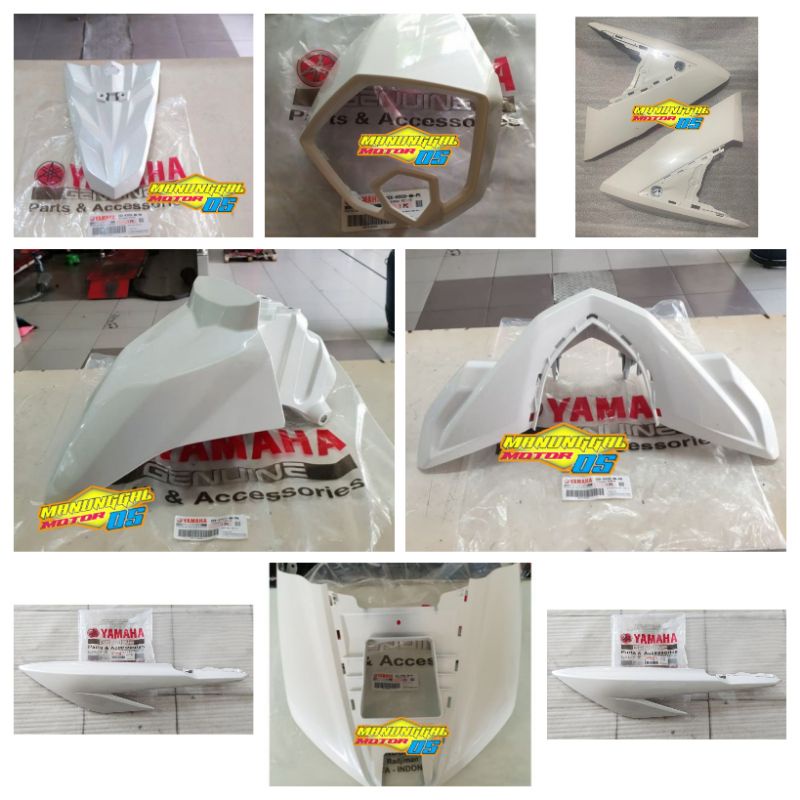 Jual Paket Full Set Body Halus Mio Soul GT 125 Bluecore Putih Original ...