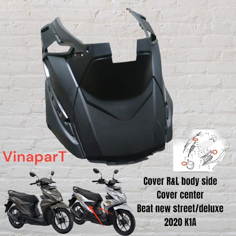 Jual cover R L body side cover center beat new beat deluxe street 2020 ...