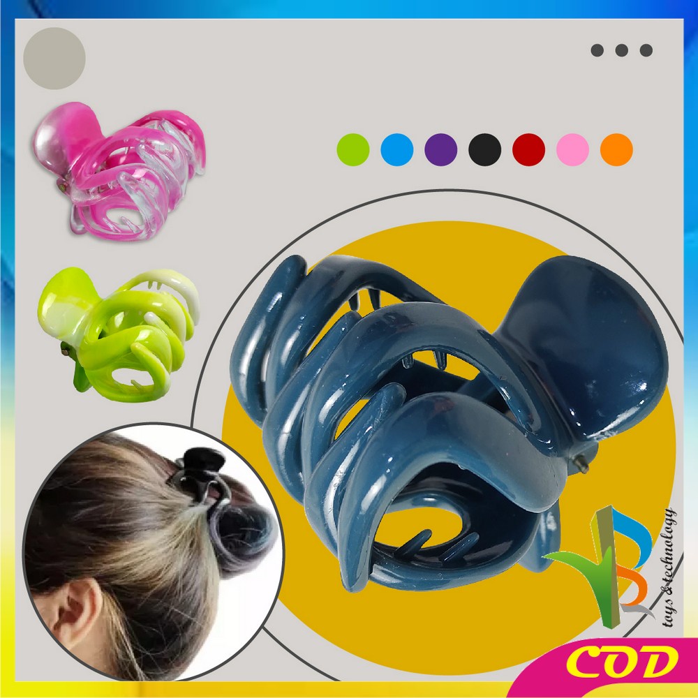 Jual RB-C746 Jepit Rambut Jedai Aneka Warna Cakar 3 Ukuran 5cm ...