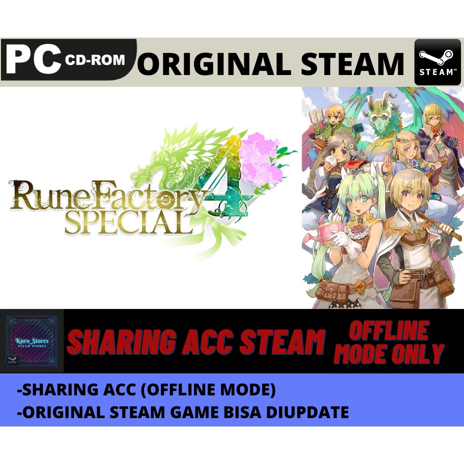 Jual Rune Factory 4 Special Steam Sharing Original PC Game | Shopee ...