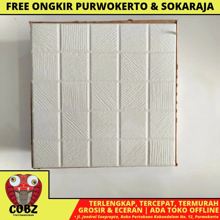 Jual 25 CM X 25 CM / ASIA TILE ALPHA KERAMIK LANTAI 25 CM X 25 CM WHITE ...