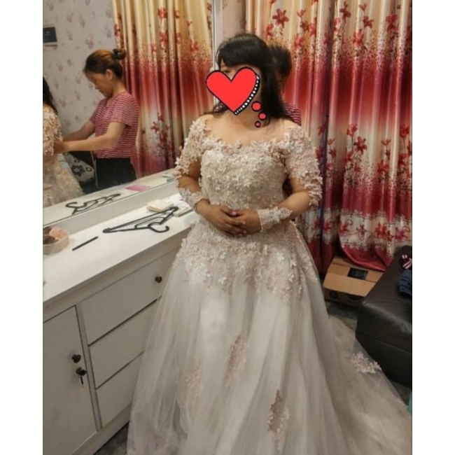 Jual Gaun Pengantin Oversize/Bigsize/Pemberkatan/Prewedding/Wedding ...