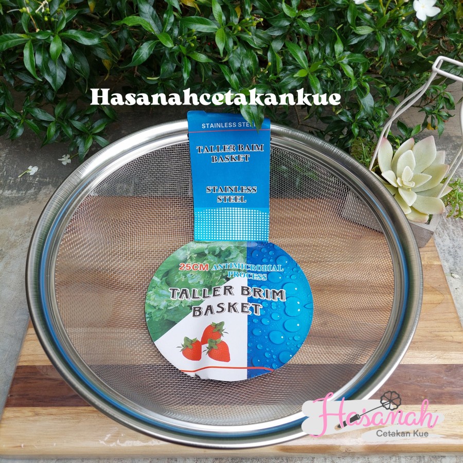 Jual Taller Brim Basket Saringan Baskom Penitis Stainless Steel ...