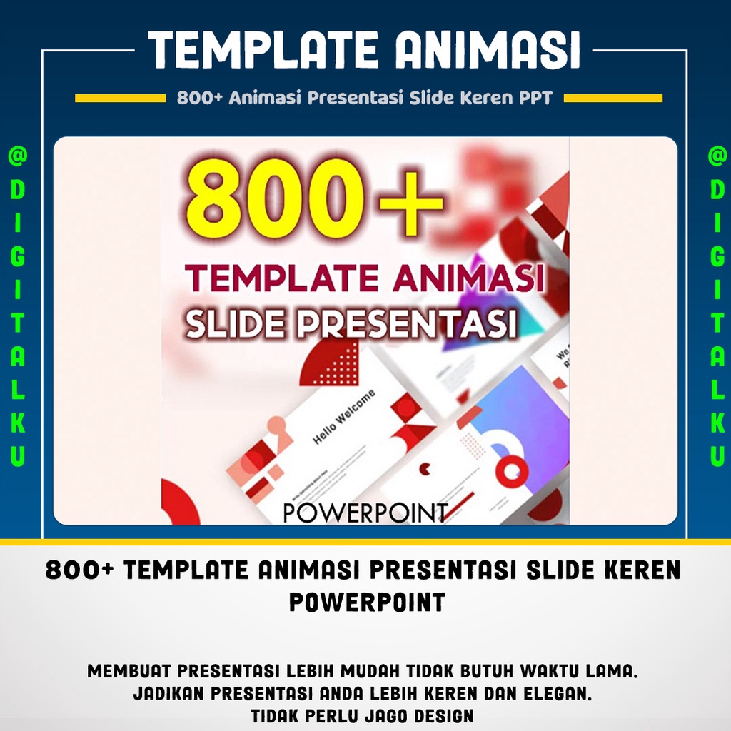 Jual 800+ Template Animasi Presentasi Slide Keren Powerpoint | Shopee Indonesia