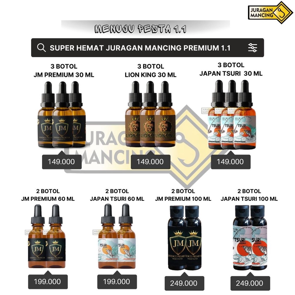 Jual SUPER HEMAT PAKET PROMO JURAGAN MANCING PREMIUM - ESEN ESSEN ...