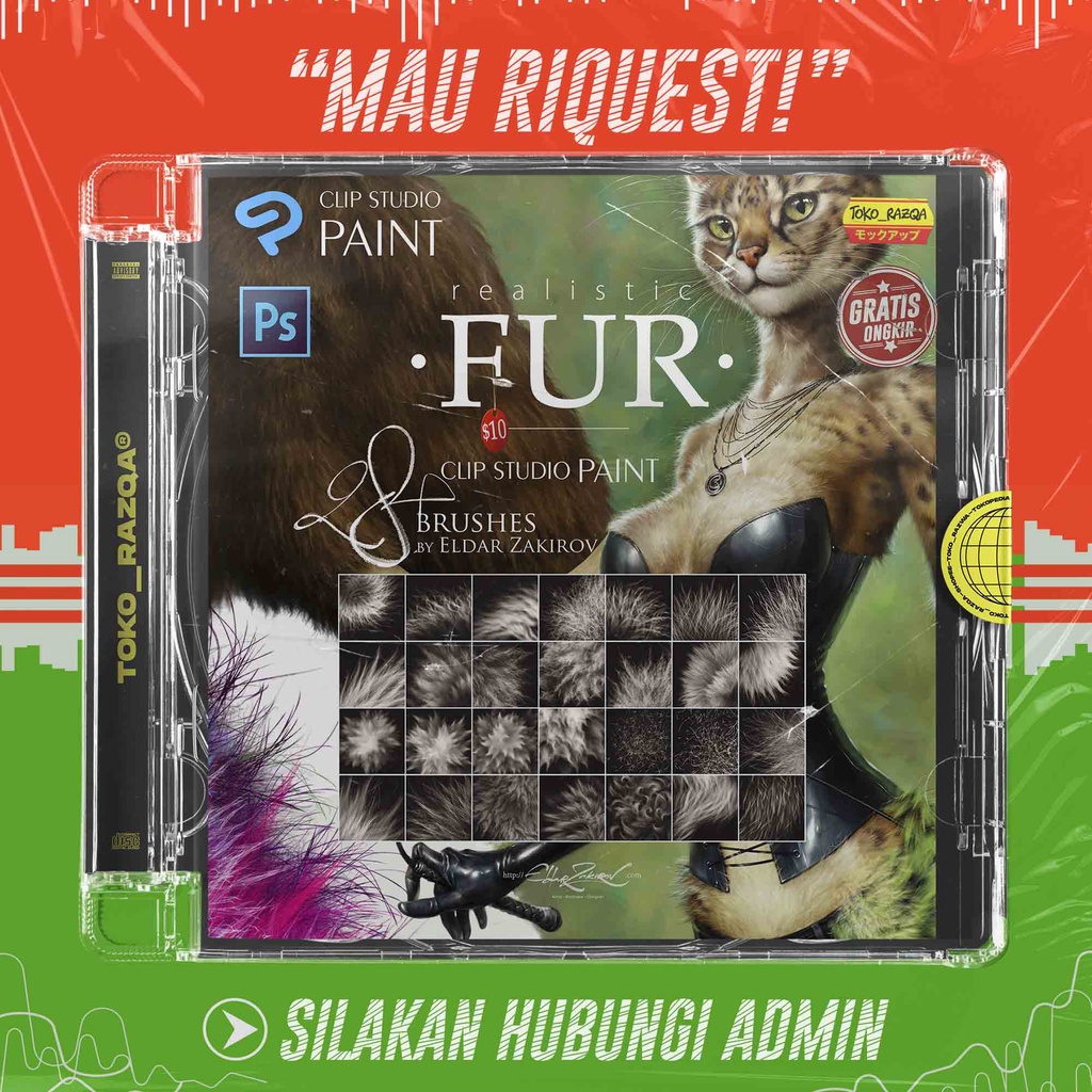 Jual Realistic Fur Brush Set Clip Studio Paint and Photoshop PS/CSP BRUSHES | Shopee Indonesia