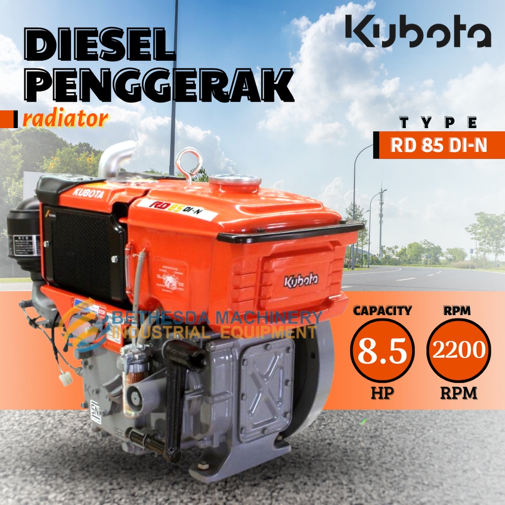 Jual Mesin Kubota RD 85 DI-N engine penggerak 8.5HP radiator | Shopee Indonesia