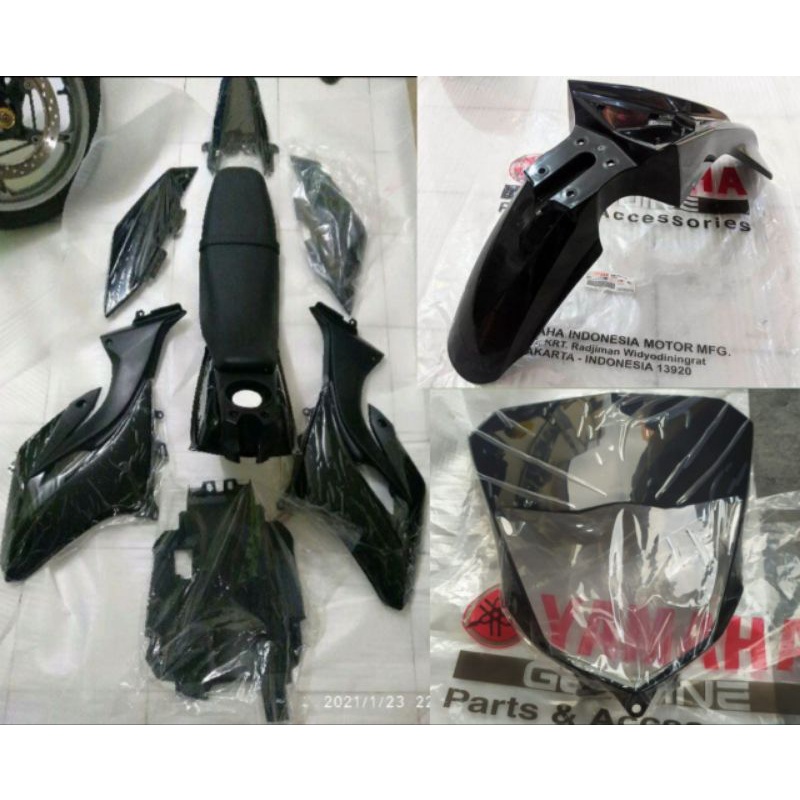 Jual PAKET FULL BODY HALUS WR 155 ORIGINAL YAMAHA HITAM | Shopee Indonesia