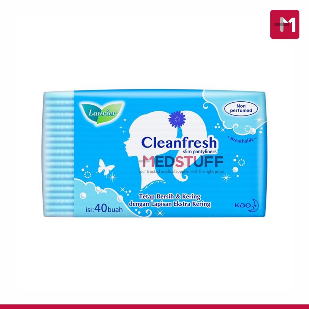 Jual Pantyliner Laurier Cleanfresh isi 40s Pembalut Wanita Laurier ...