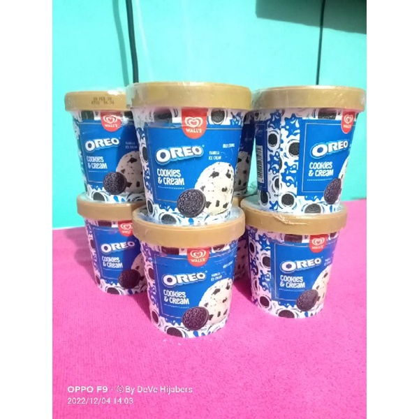 Jual Ice Cream walls Oreo Cookies n Cream 410ml | Shopee Indonesia
