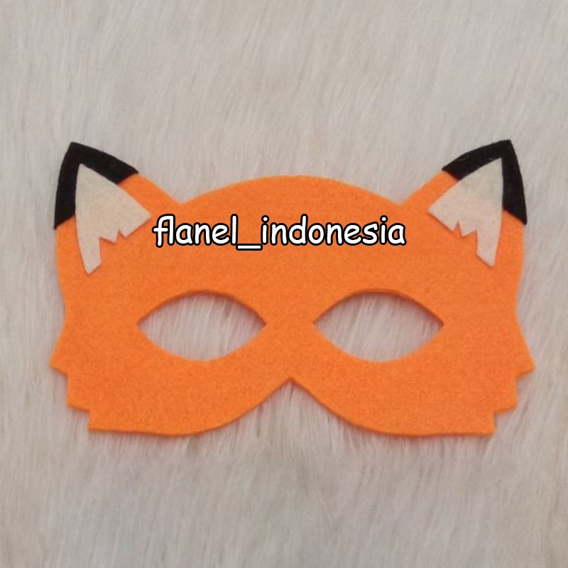 Jual Topeng Hewan Rubah Topeng Bahan Flanel Premium Topeng Binatang ...