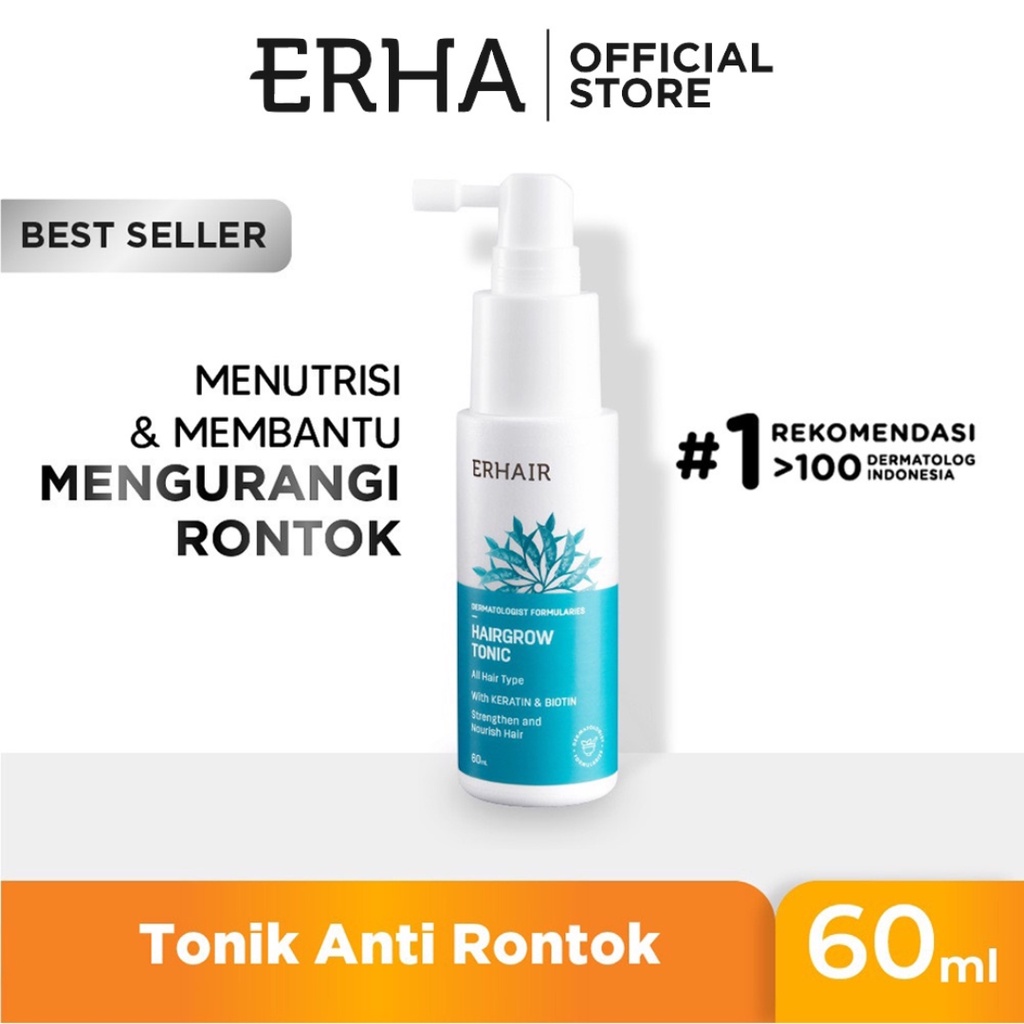 Jual ERHAIR HairGrow Tonic with Keratin & Biotin 60ml - Tonic Rambut ...