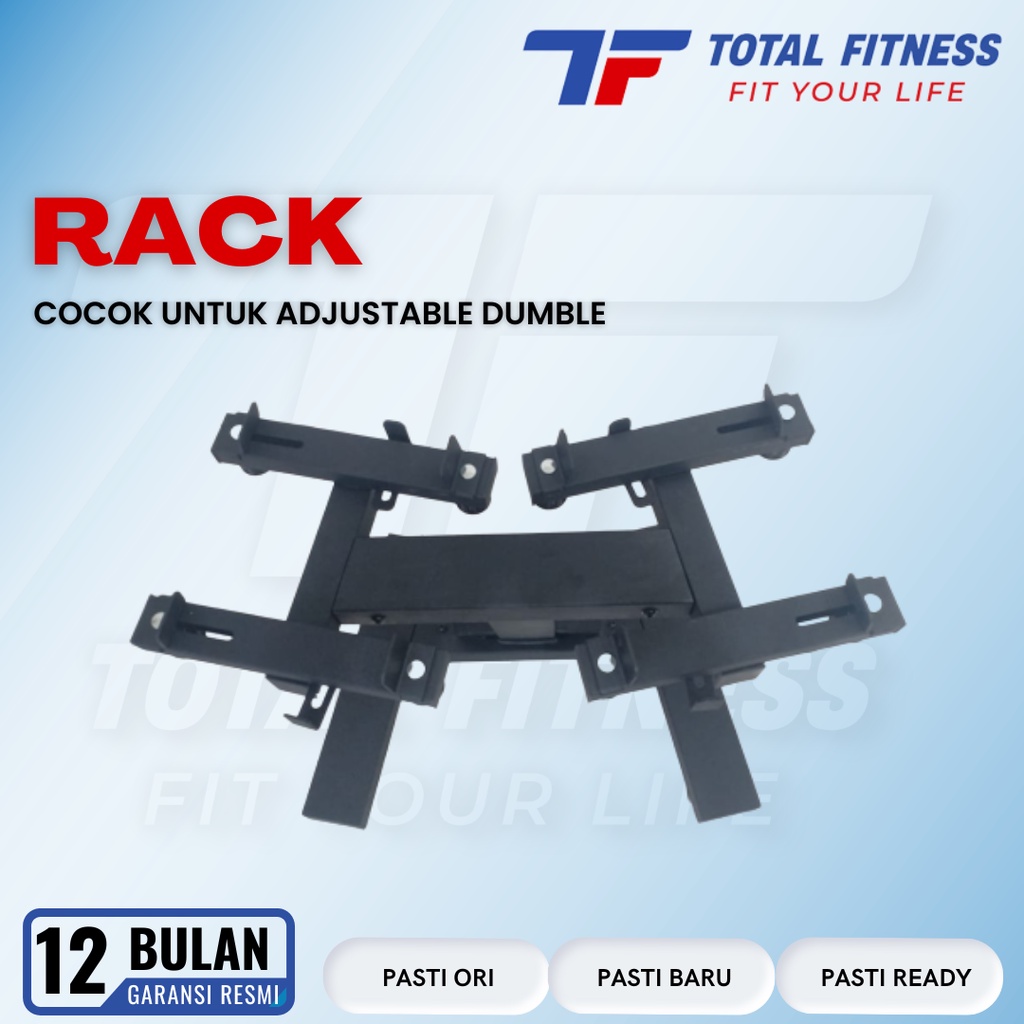 Jual Alat Olahraga Rack Adjustable Dumble Total Fitness | Shopee Indonesia