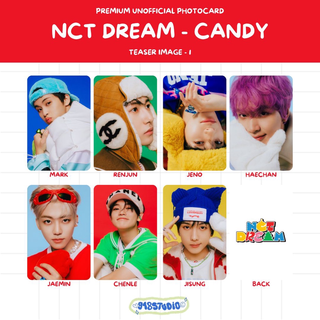 Jual NCT DREAM Candy Teaser Image Version 1 Unofficial Photocard ...