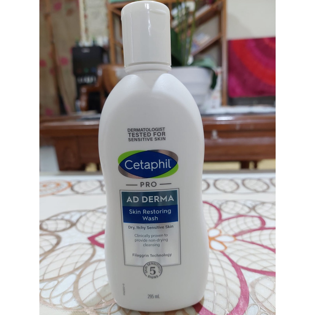 Jual cetaphil pro ad derma skin restoring wash 295 ml, Body wash untuk ...